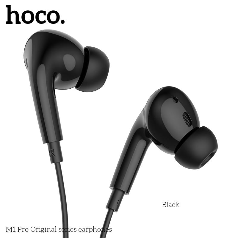 HOCO M1 Pro Stereo Wired Earphone with Mic 3.5mm Jack - Black ...