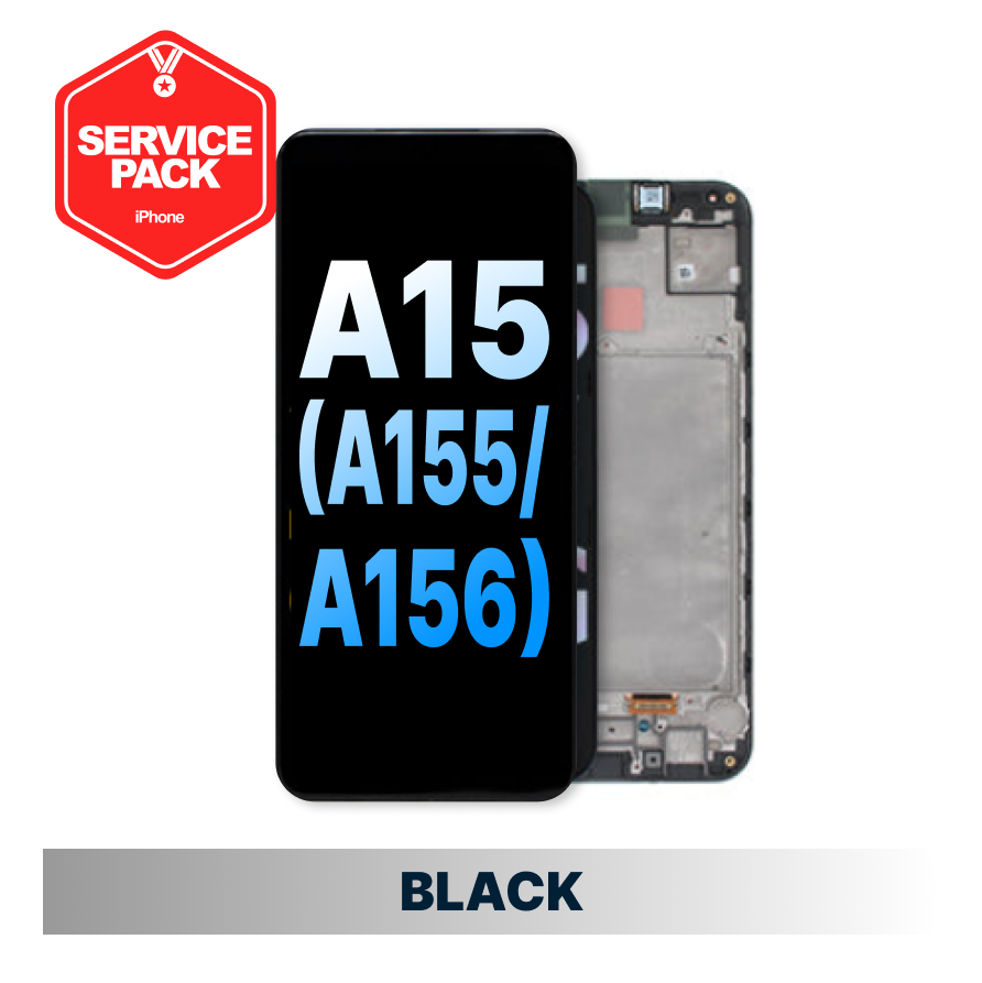 Mobile Direct Australia | Samsung Galaxy A15 (A155/A156) Service Pack Screen With Frame - Black