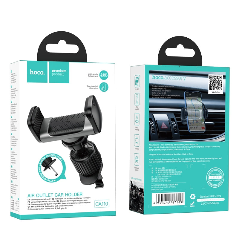 Hoco CA110 pull clip air outlet car holder – mobiledirectau