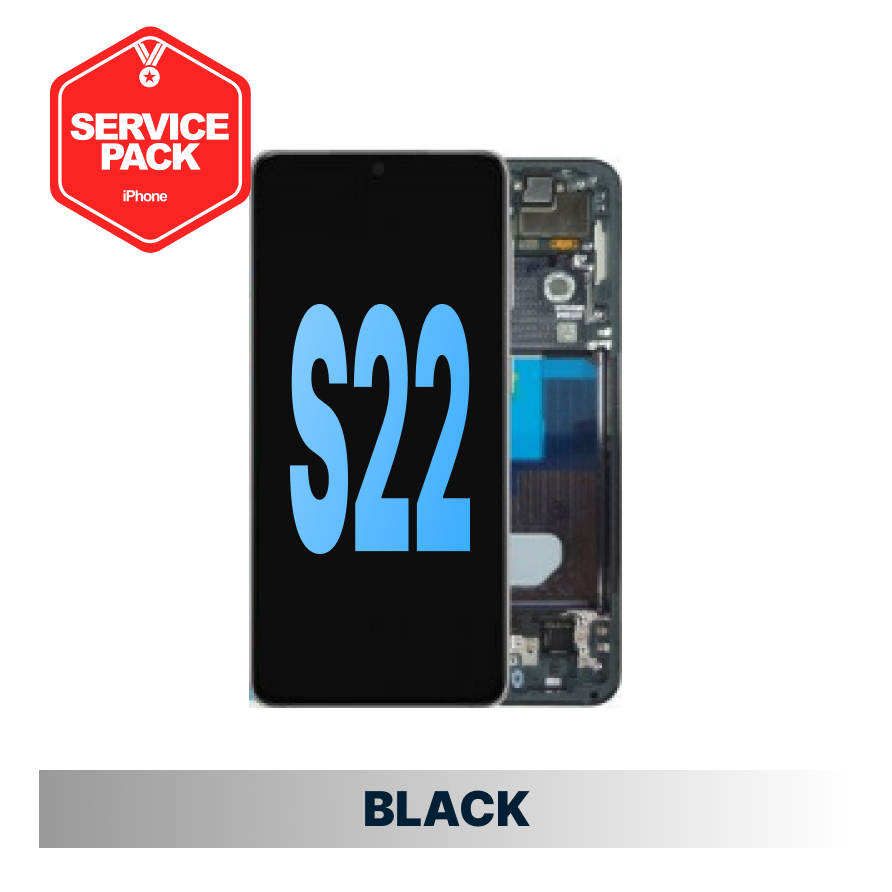 Samsung Galaxy S22 5G Screen Service Pack - Black