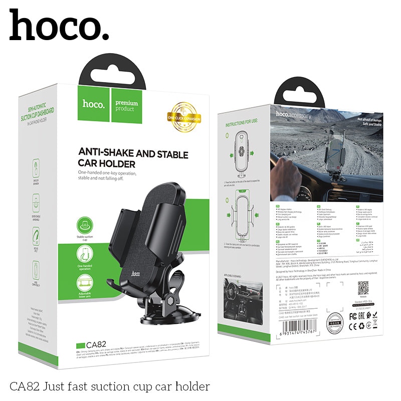 Mobile Direct Australia | Hoco CA82 Just Fast Suction cup car holder
