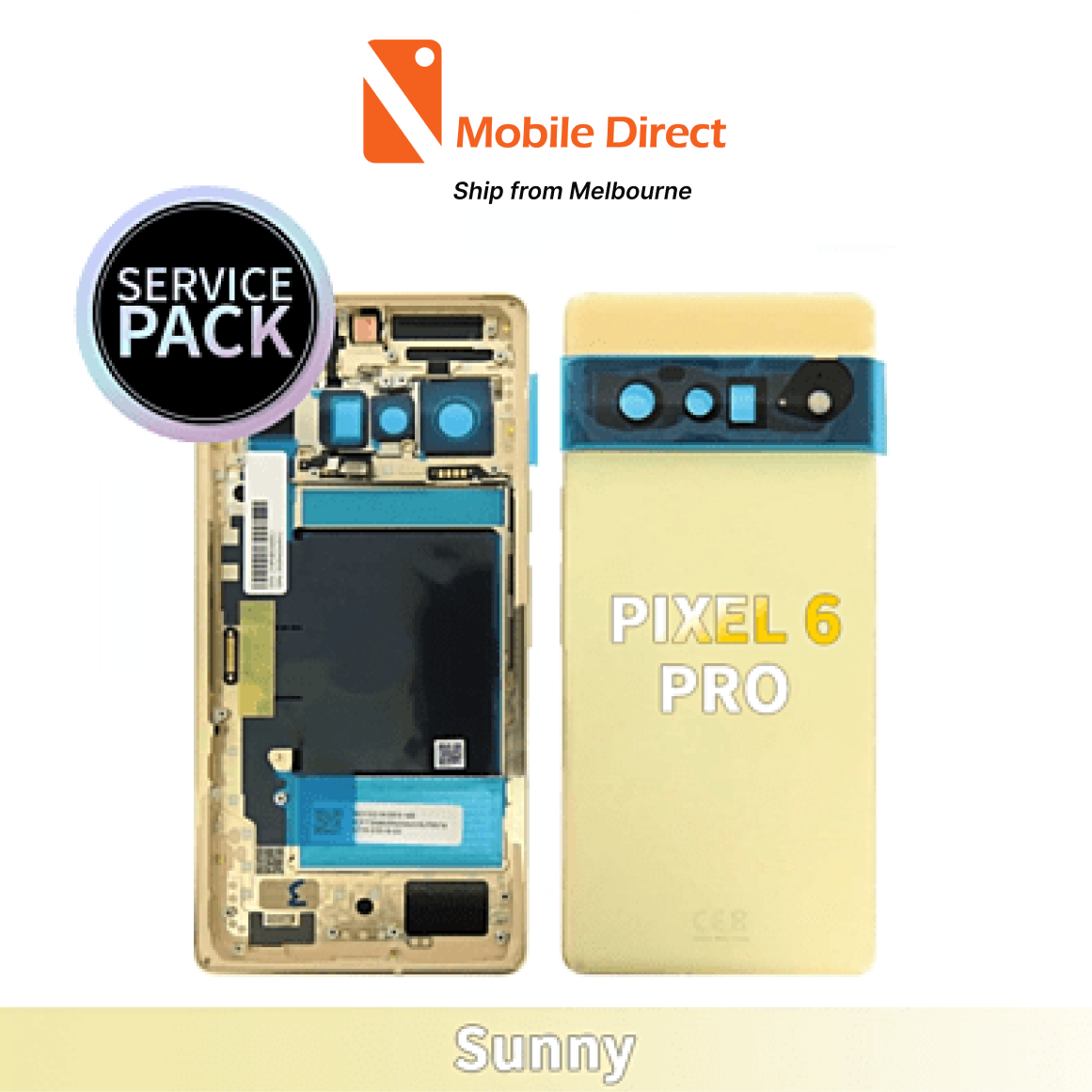 Mobile Direct Australia | Google Pixel 6 Pro Back Housing [Sunny ...