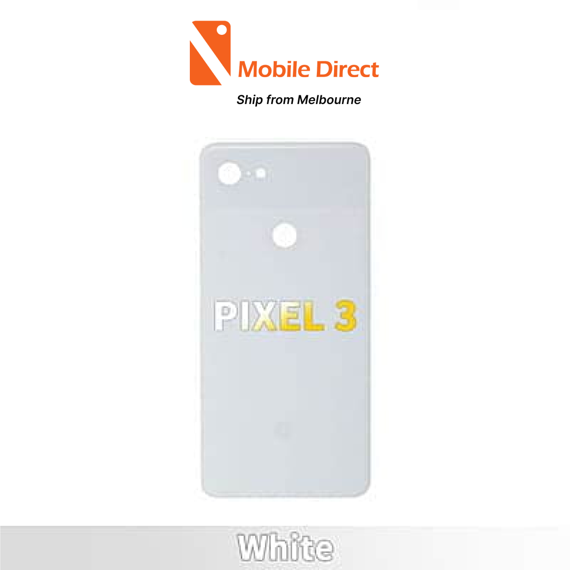 Mobile Direct Australia | Google Pixel 3 Back Glass Cover [White]