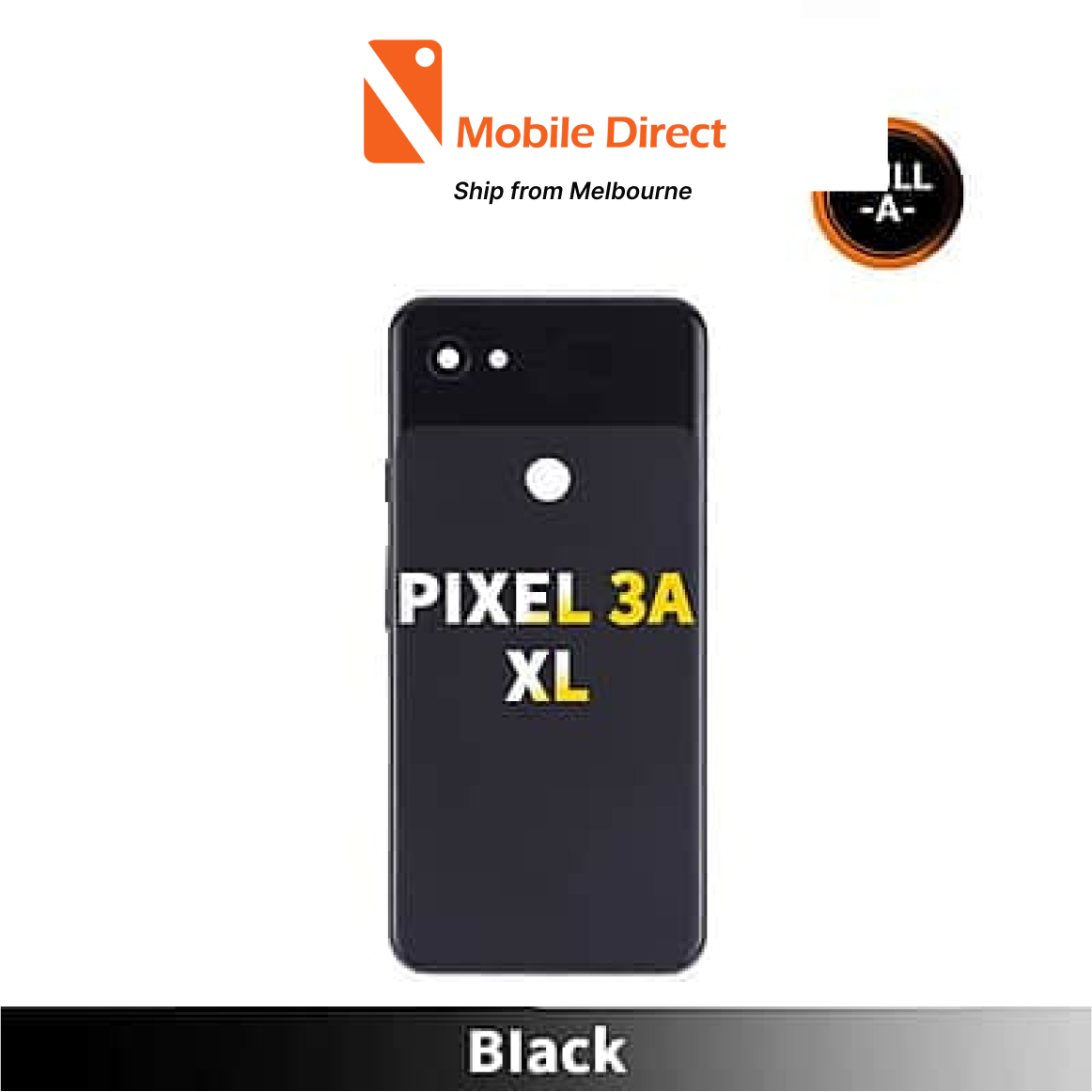 Google Pixel 3A XL Back Housing [Secondhand Original] [Black ...