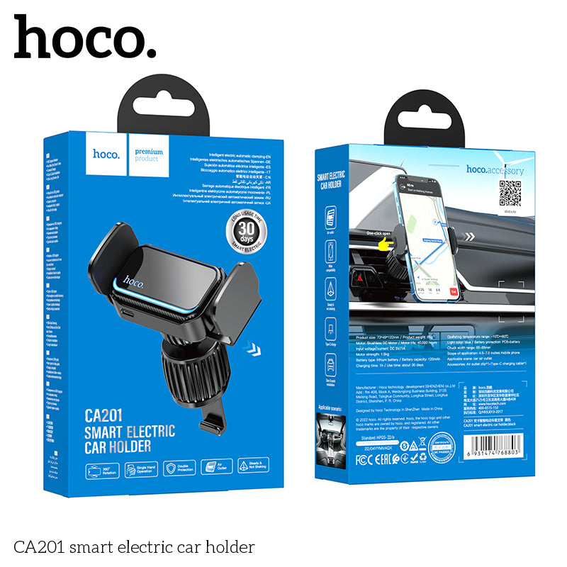 HOCO CA201 smart electric car holder – mobiledirectau