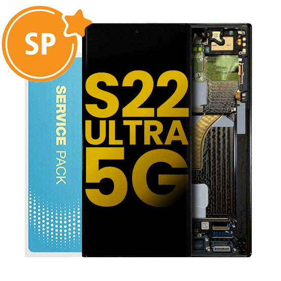 Samsung Galaxy S22 Ultra Service Pack Screen - Black – mobiledirectau