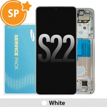 Samsung Galaxy S22 5G Service Pack Screen - White – mobiledirectau